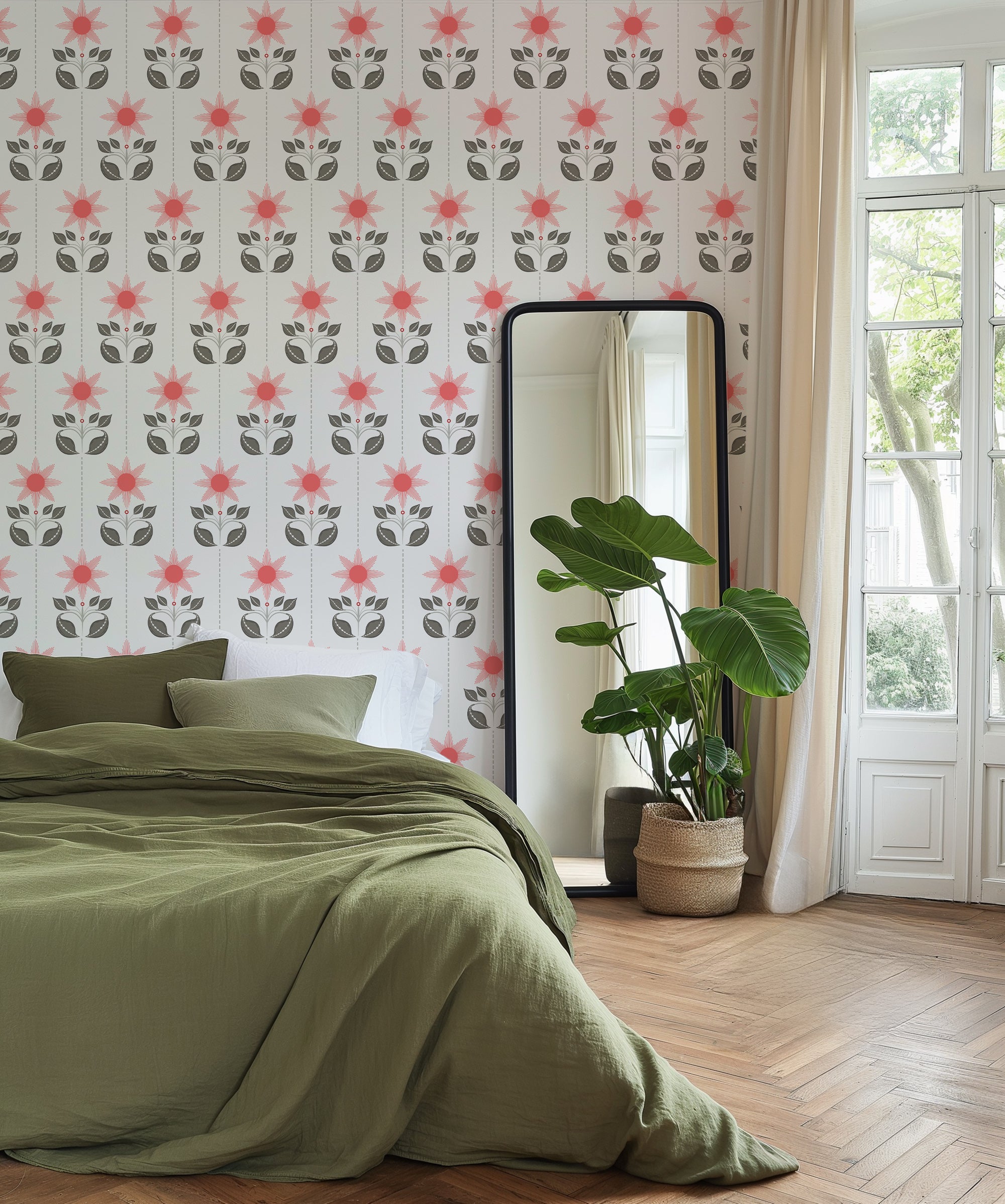 Boho Bloom Tribe Peel and Stick Wallpaper – Wimzy Walls