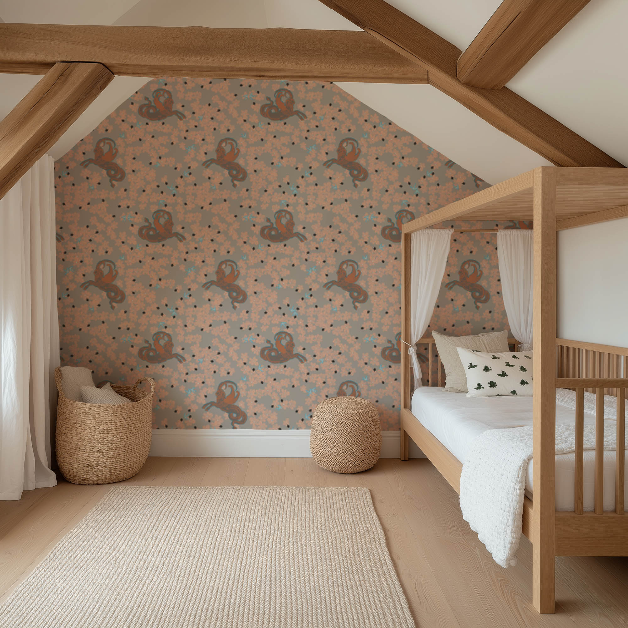 Mythical Meadow Peel and Stick Wallpaper – Wimzy Walls