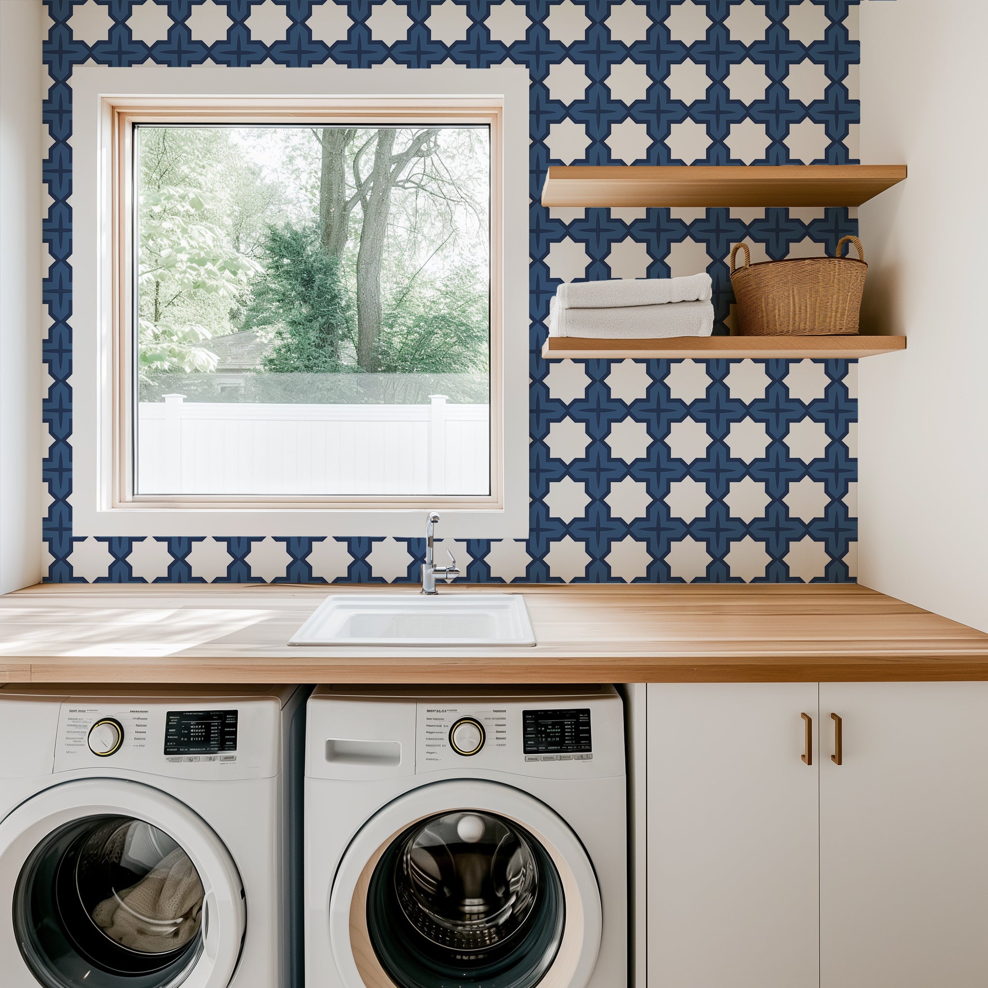 Octagon Star Peel and Stick Wallpaper – Wimzy Walls
