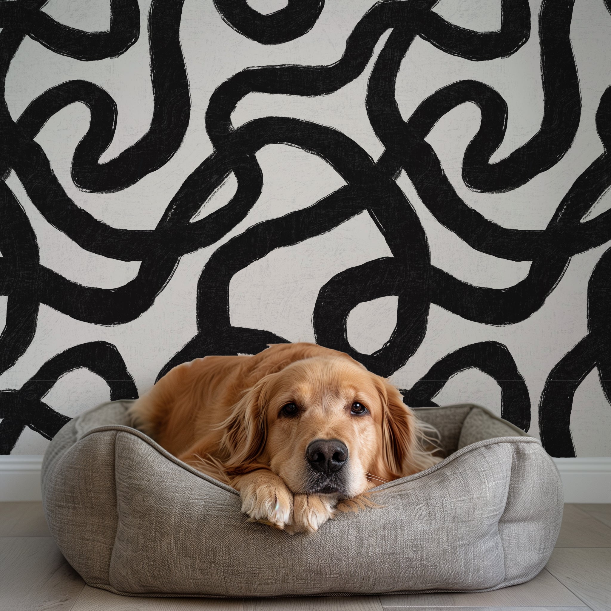 Abstract Loops Wallpaper – Wimzy Walls