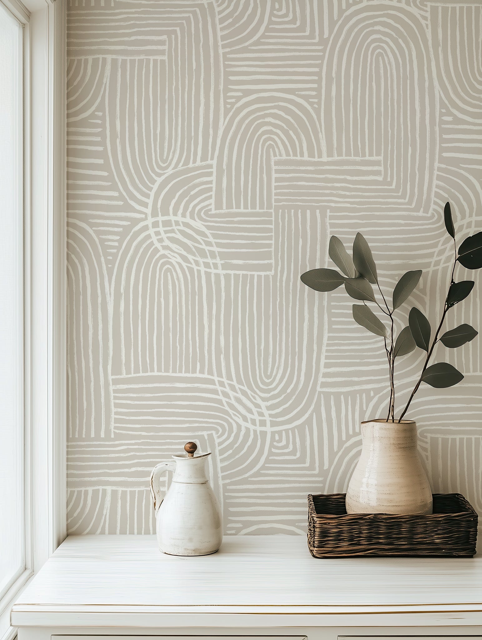 Abstract Zen Lines Wallpaper – Wimzy Walls