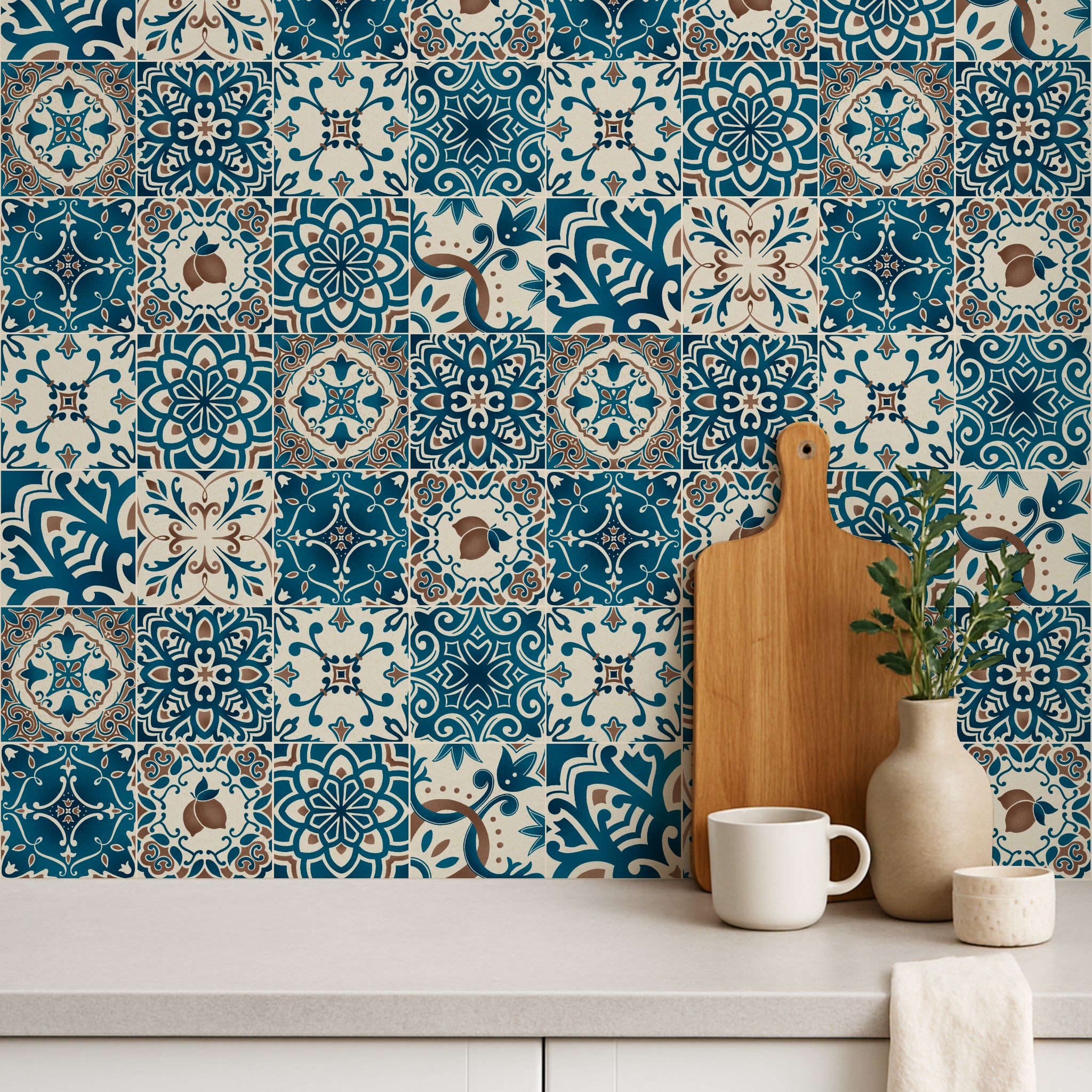 Sicilian Tiles Wallpaper – Wimzy Walls